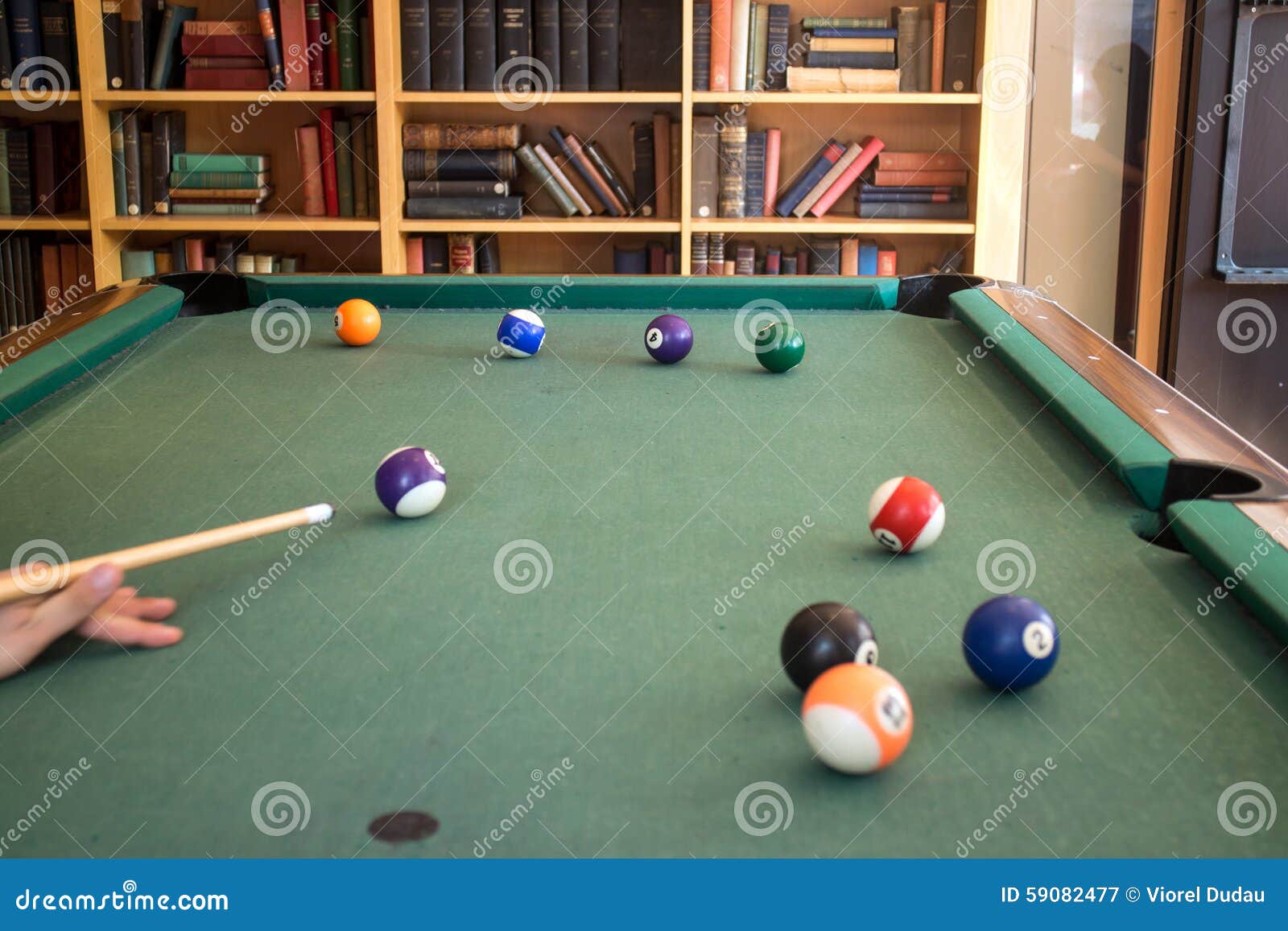 Billiards table stock image. Image of club, hobby, equipment - 59082477
