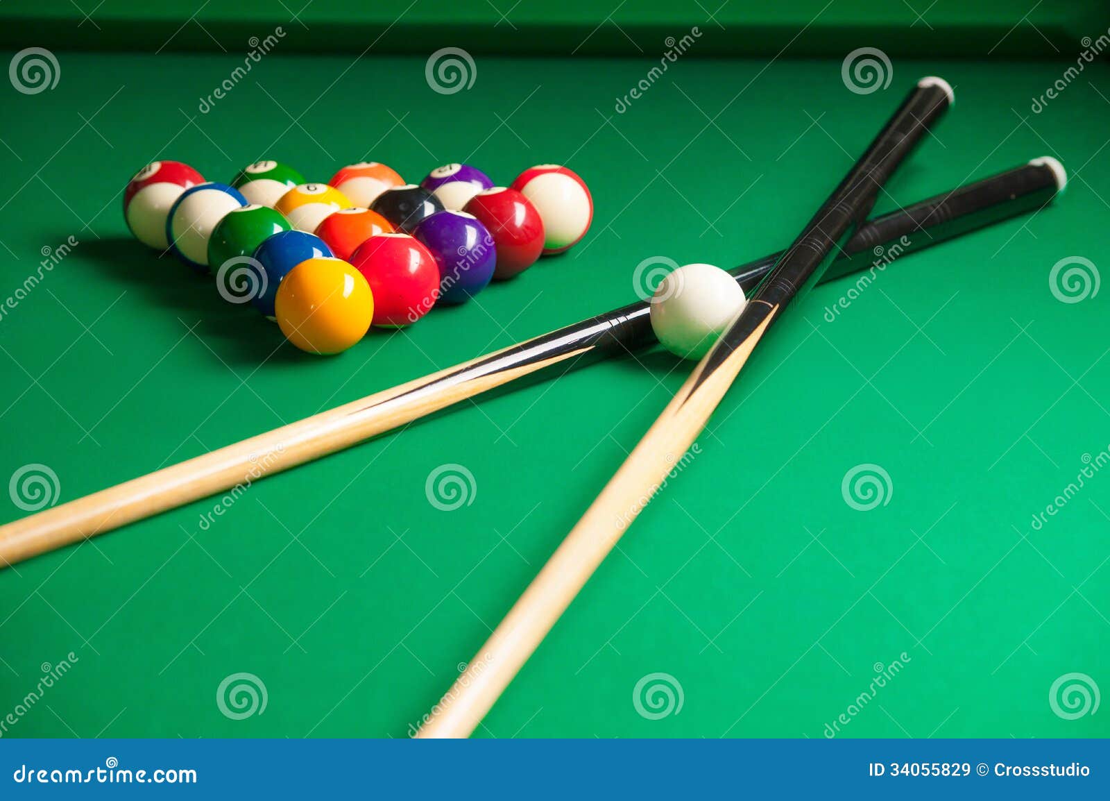 Billiards stock image. Image of triangle, white, pursuit - 34055829
