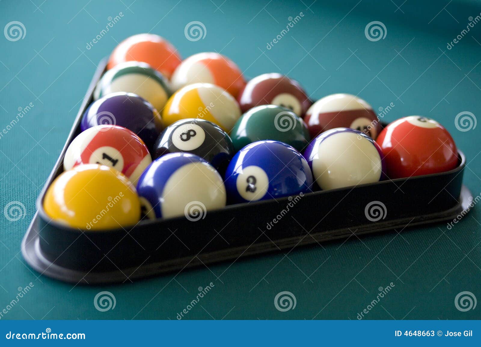 Billiards Triangle 1 stock image. Image of ball, hall - 4648663