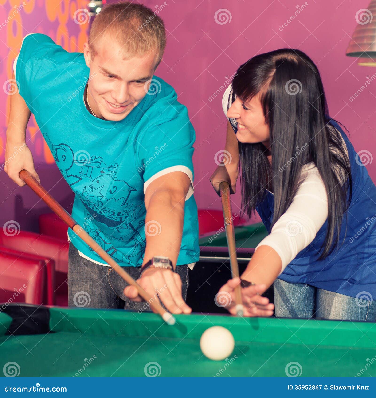 Billiards stock image. Image of game, boys, smile, teens - 35952867