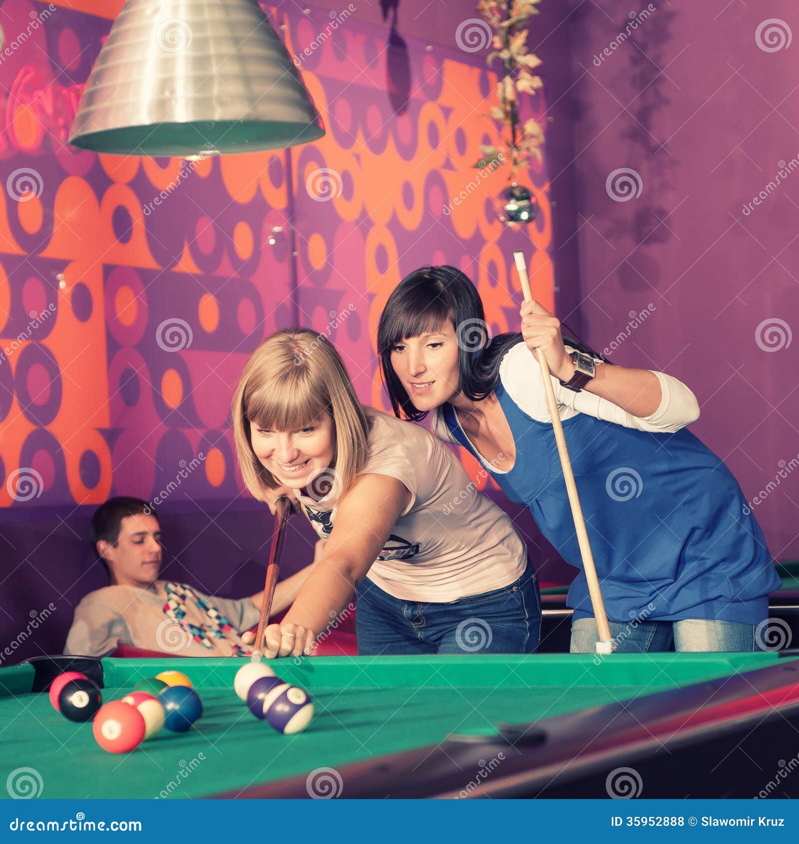 Billiards stock photo. Image of smiling, relax, billiards - 35952888