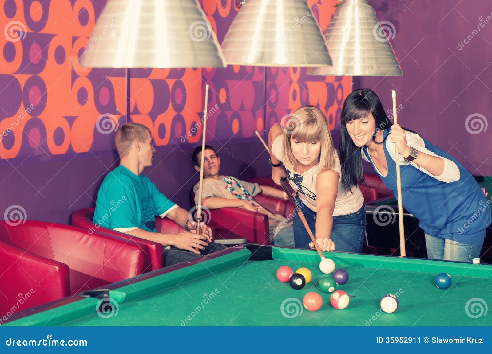 Billiards stock image. Image of activity, happy, smile - 35952911