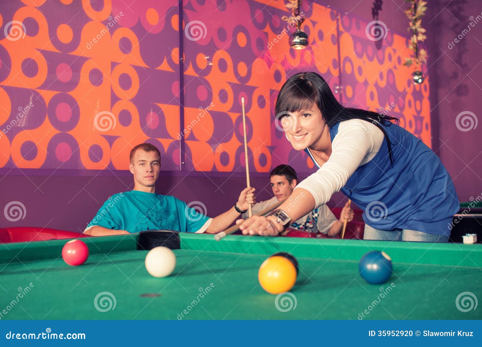 Billiards stock photo. Image of sport, nightlife, play - 35952920