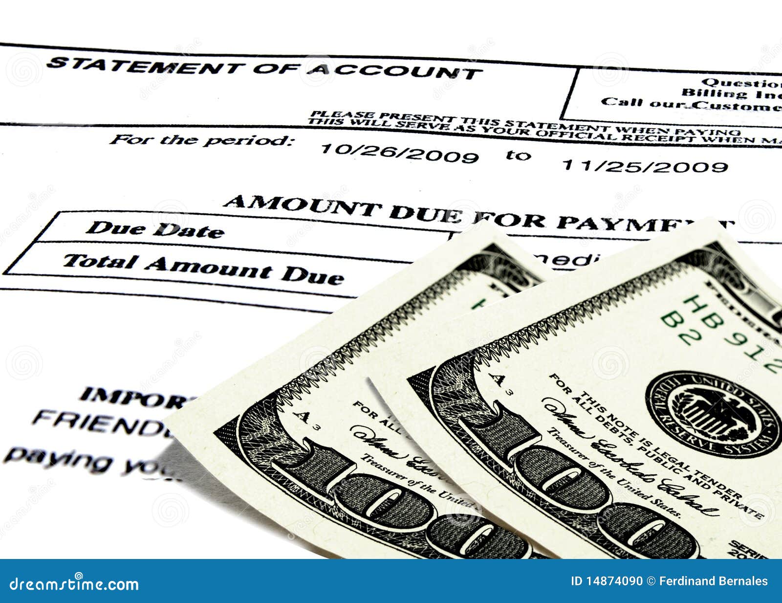 Billing stock photo. Image of billing, credit, dollar - 14874090