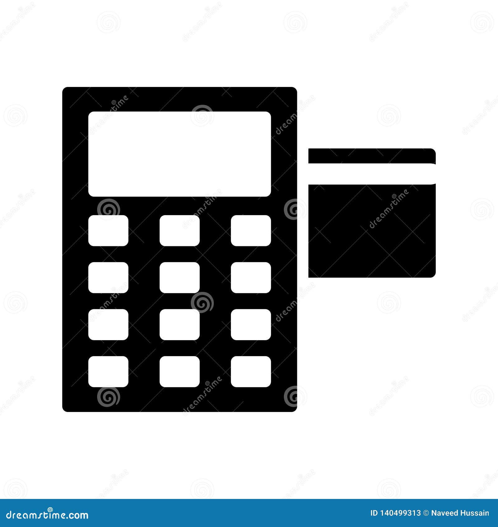 Billing Glyph Flat Vector Icon Stock Vector - Illustration of money ...