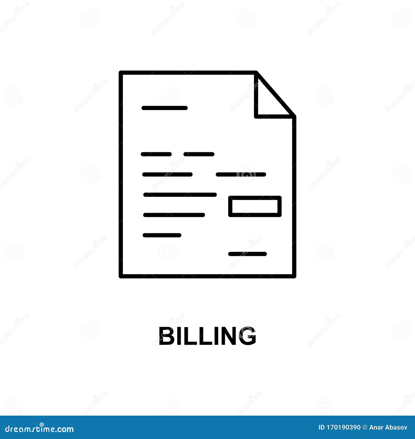 Billing Icon. Element of Simple Web Icon with Name for Mobile Concept ...