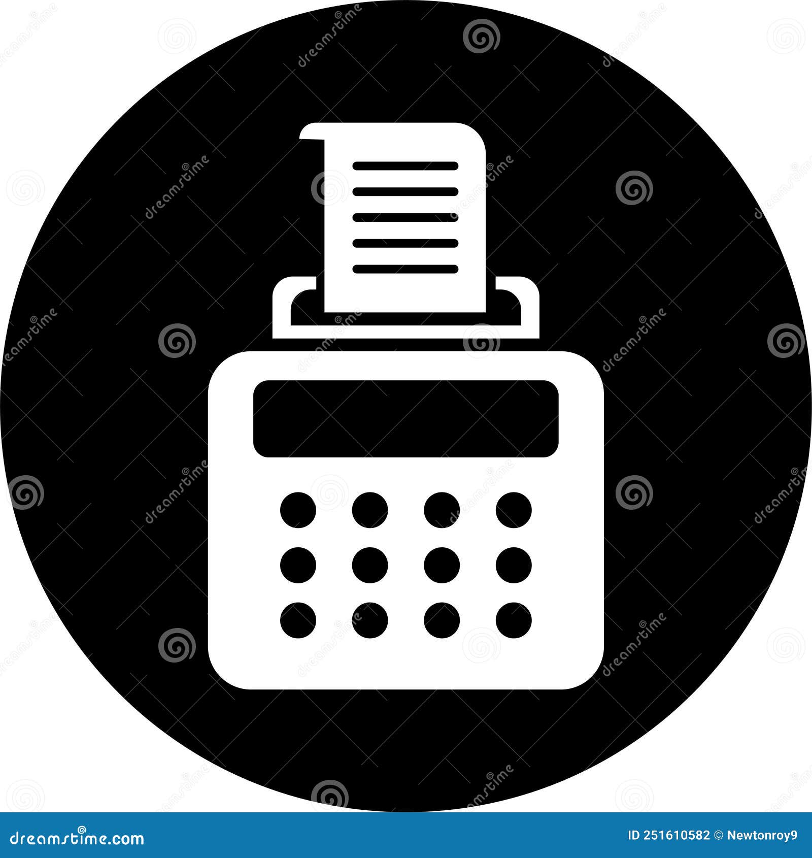 Billing, Machine, Bill, Invoice Icon. Rounded Vector Graphics Stock ...