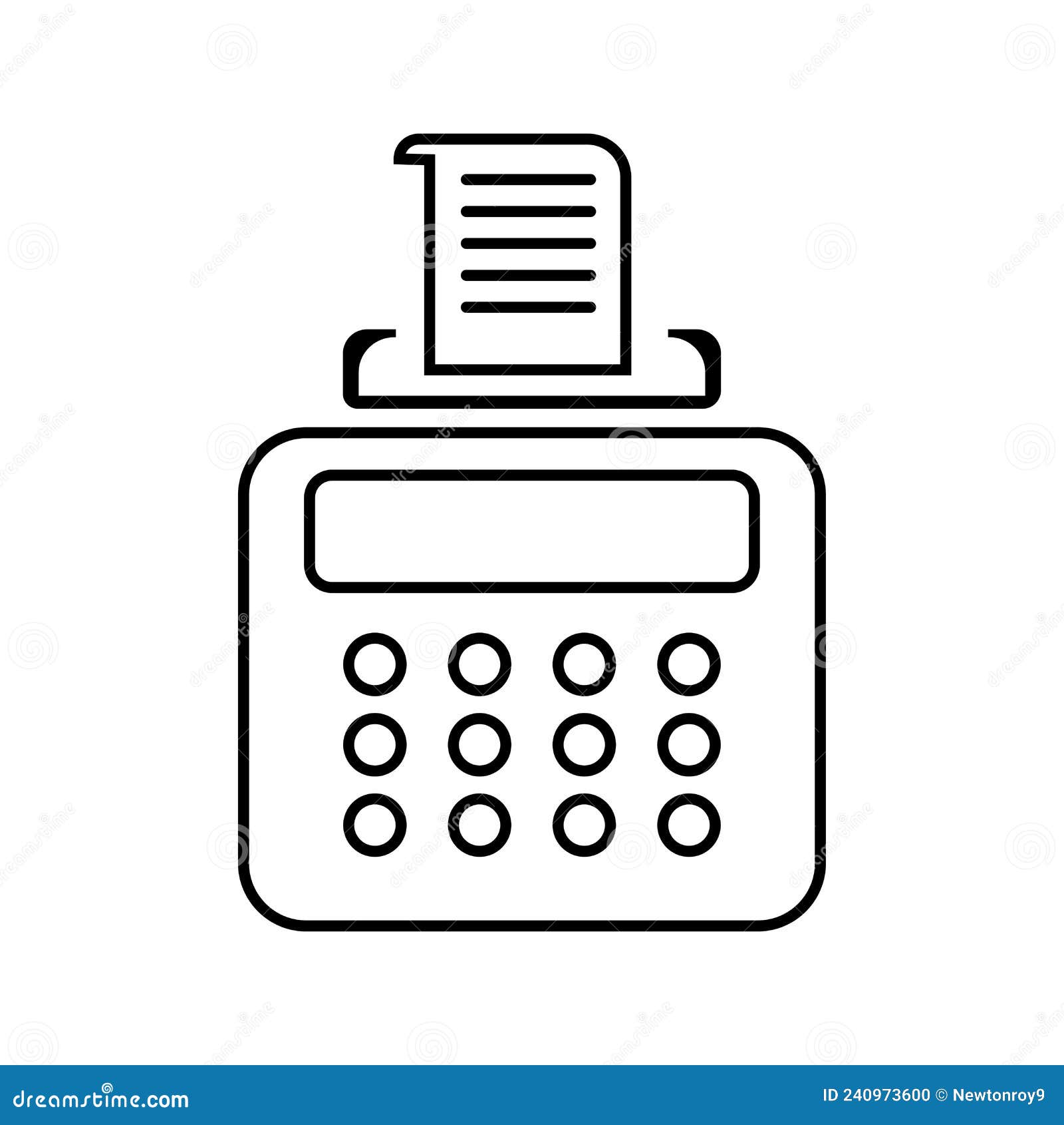 Billing Invoice Icon Mail With Bill Note Invoice Shadow Flat Style ...