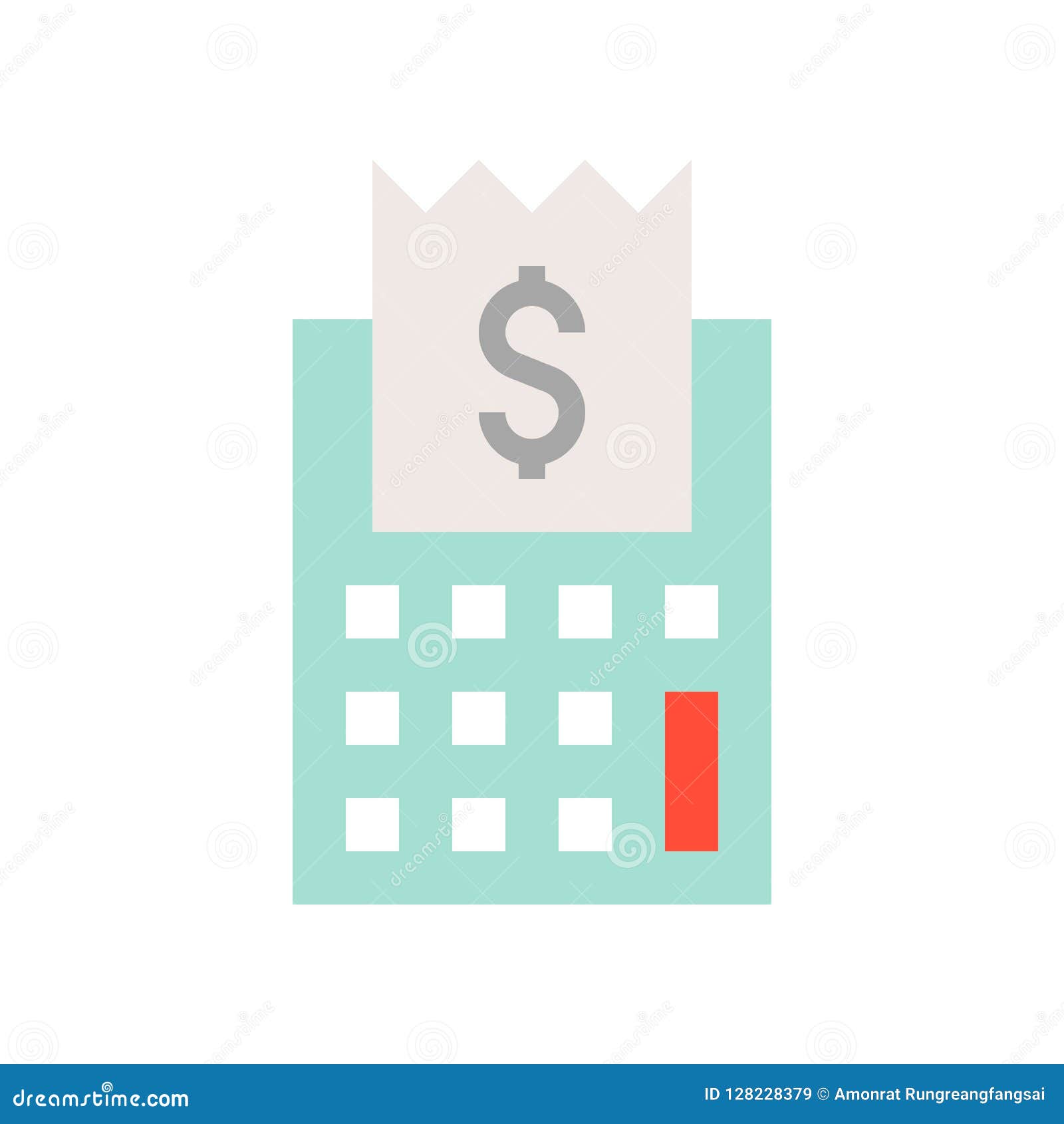 Billing Machine Icon, Business Flat Design Vector Stock Vector ...