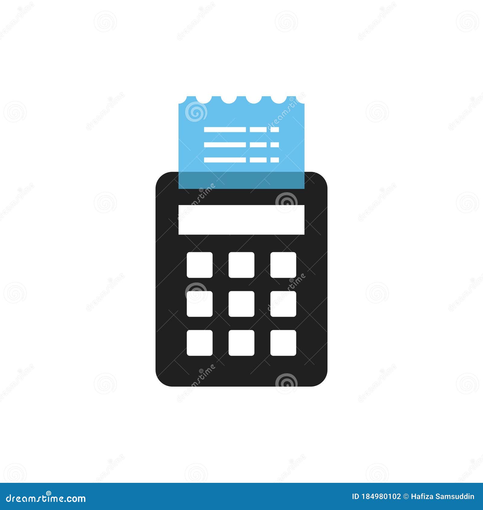 Billing Machine. Vector Illustration Decorative Design Stock ...
