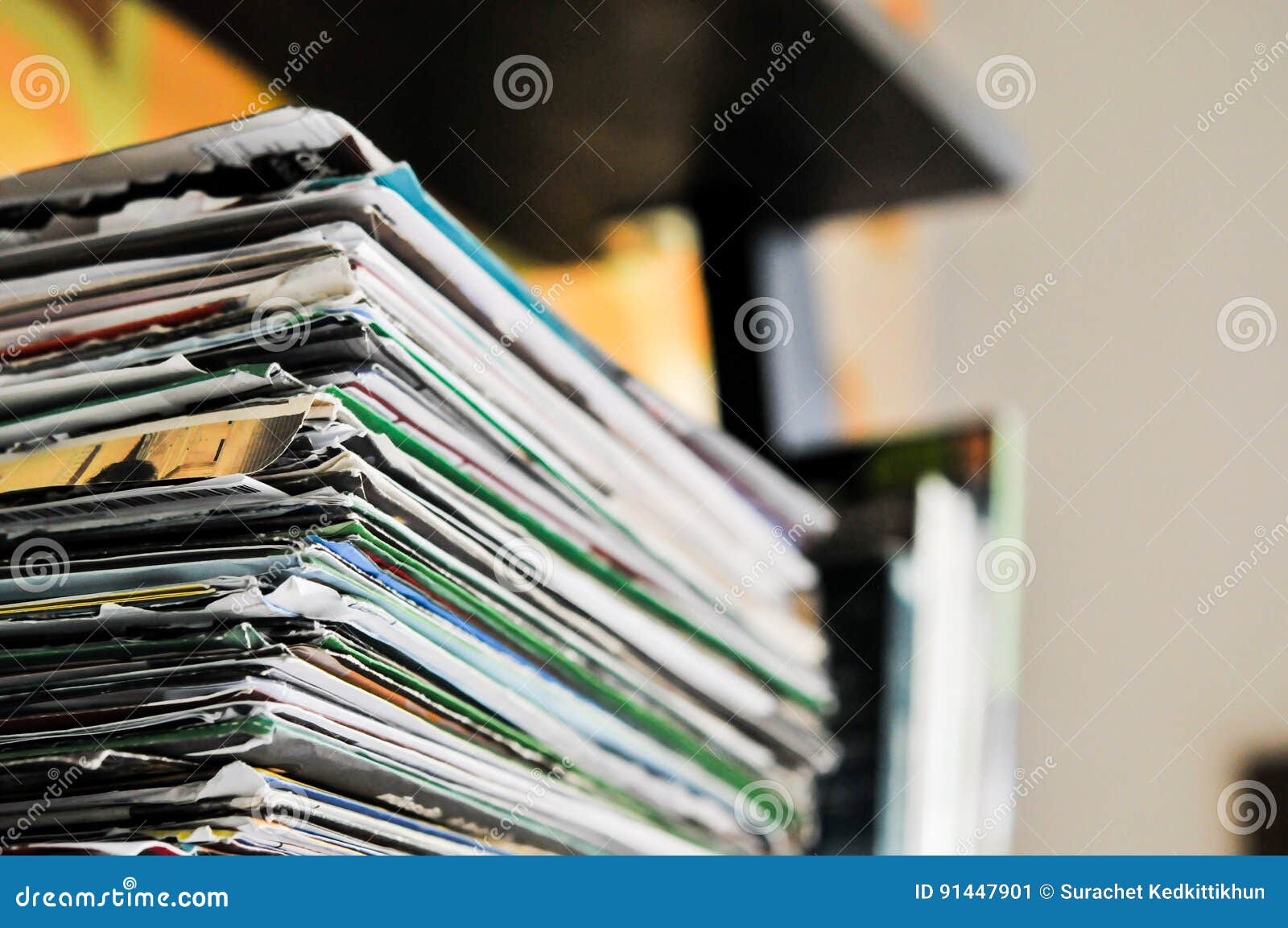 Billing paper on the table stock image. Image of finance - 91447901