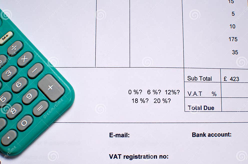 Billing VAT stock photo. Image of pound, taxes, bill - 28213636