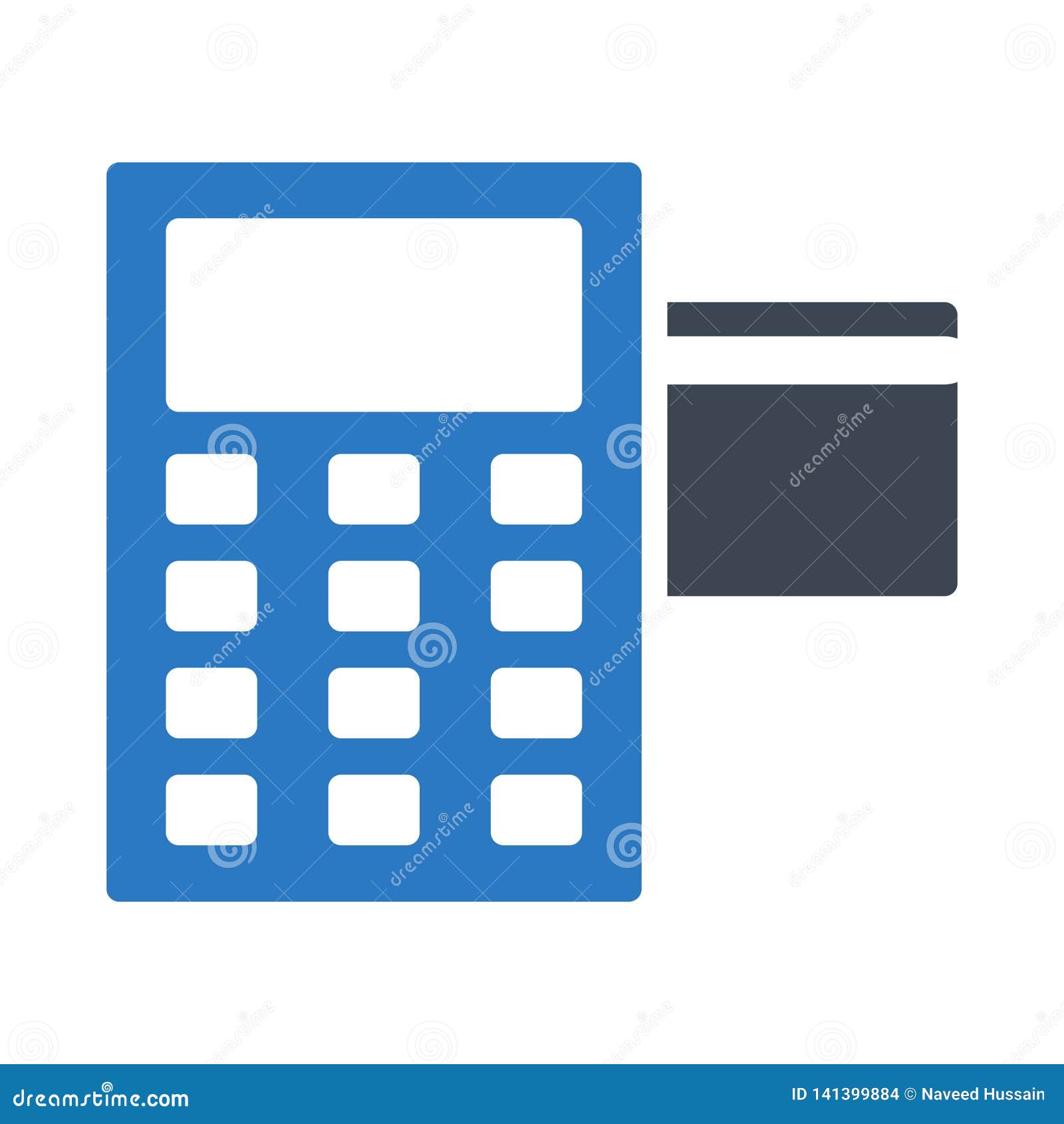 Billing Glyph Color Flat Vector Icon Stock Vector - Illustration of ...