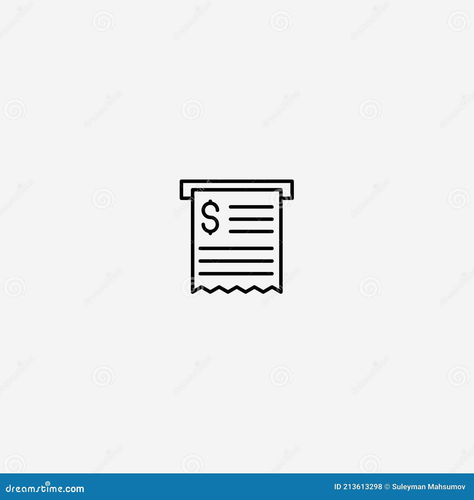 Billing Vector Icon Sign Symbol Stock Vector - Illustration of market ...