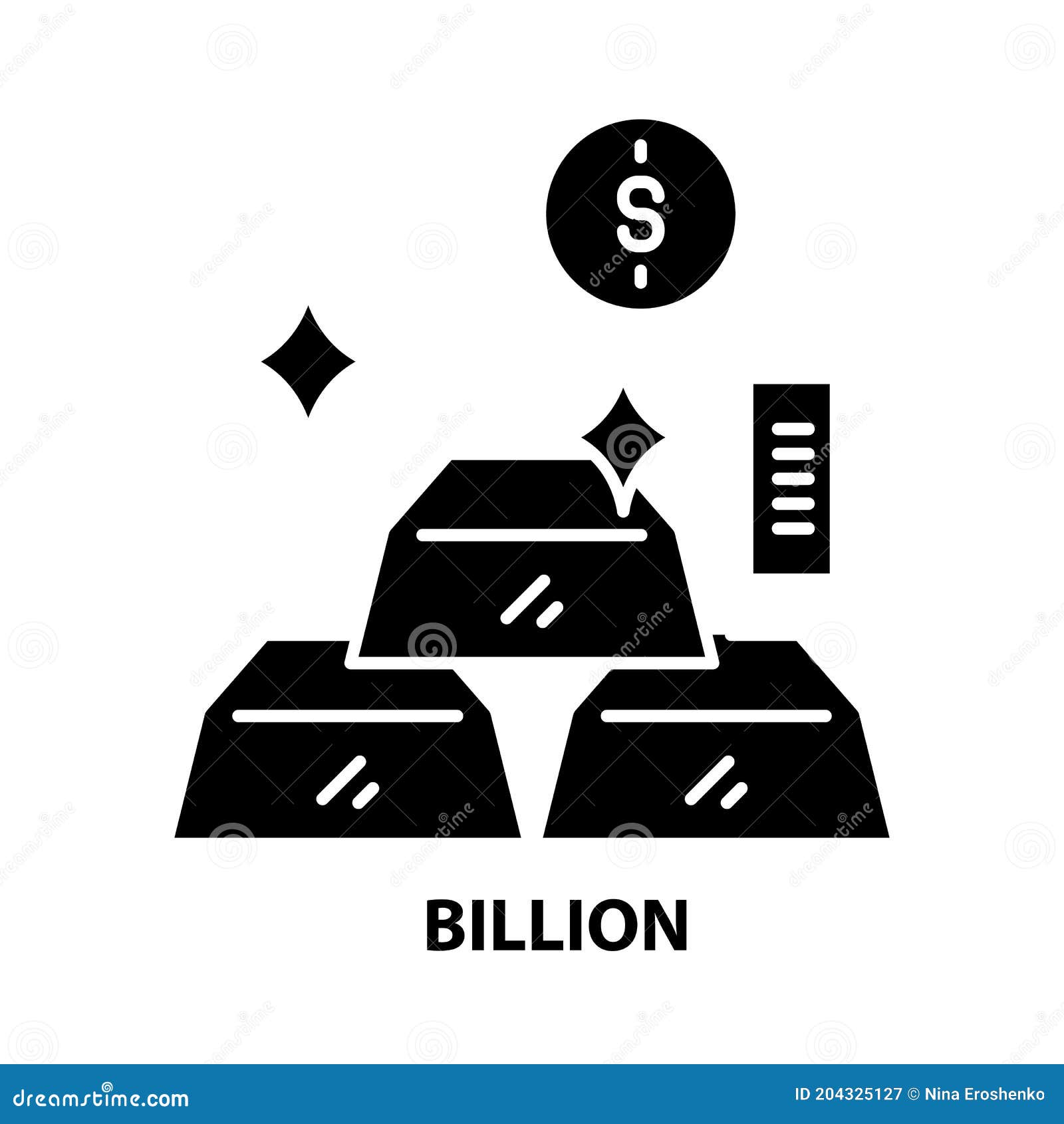 Billion Sign Or Stamp Cartoon Vector | CartoonDealer.com #146932581