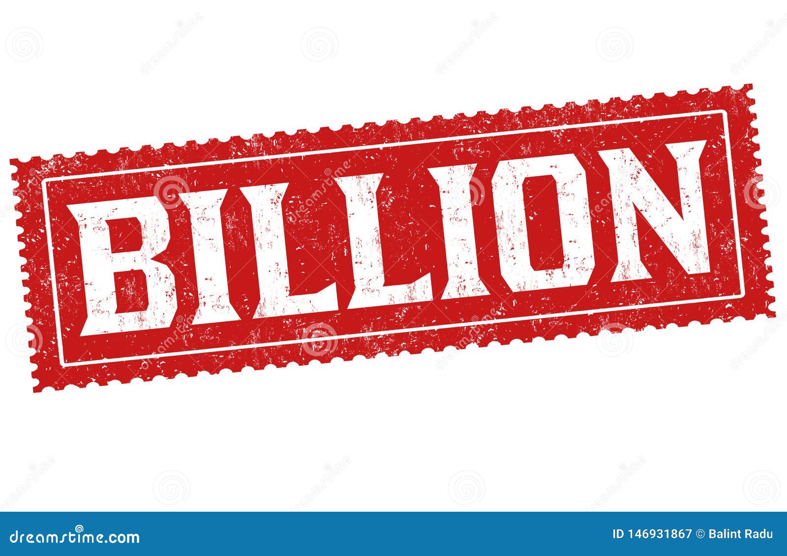 Billion Sign Or Stamp Cartoon Vector | CartoonDealer.com #146932581
