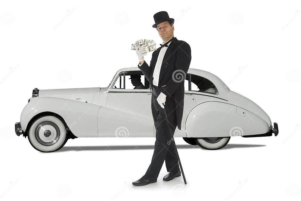 Billionaire on Wheels stock photo. Image of currency, white - 9420266