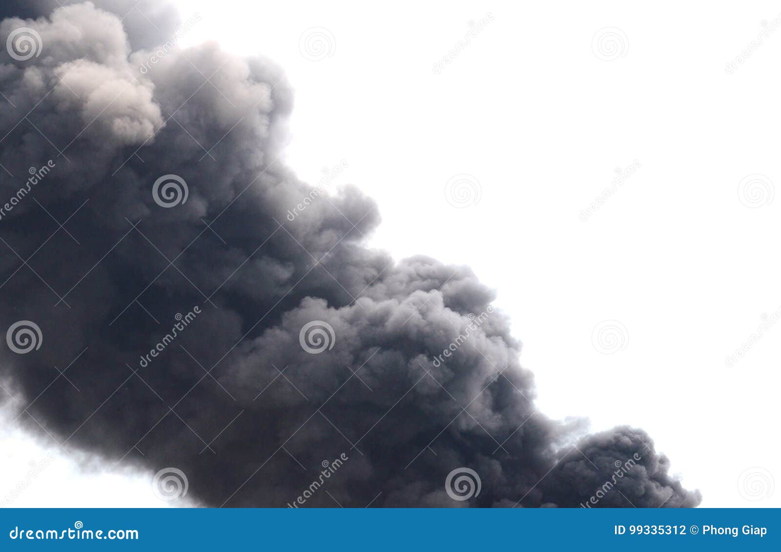 Billowing black smoke stock photo. Image of heart, conglomerate - 99335312