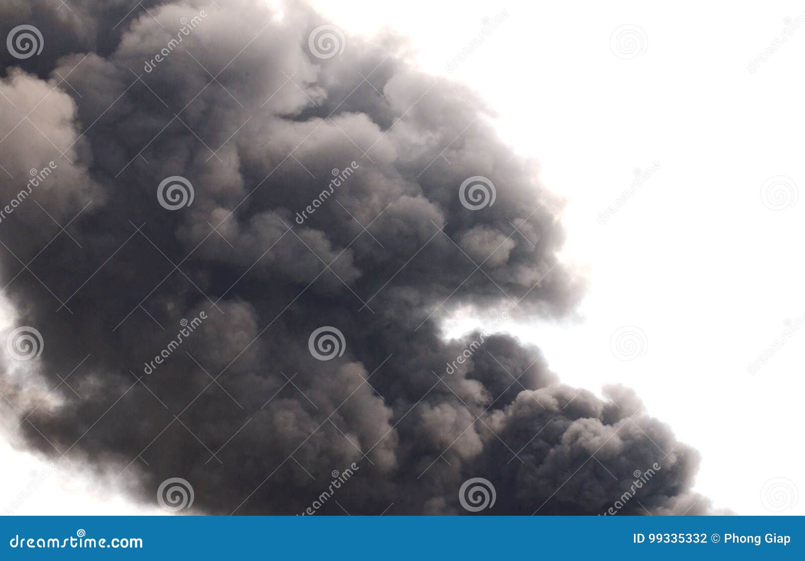 Billowing black smoke stock photo. Image of white, injury - 99335332