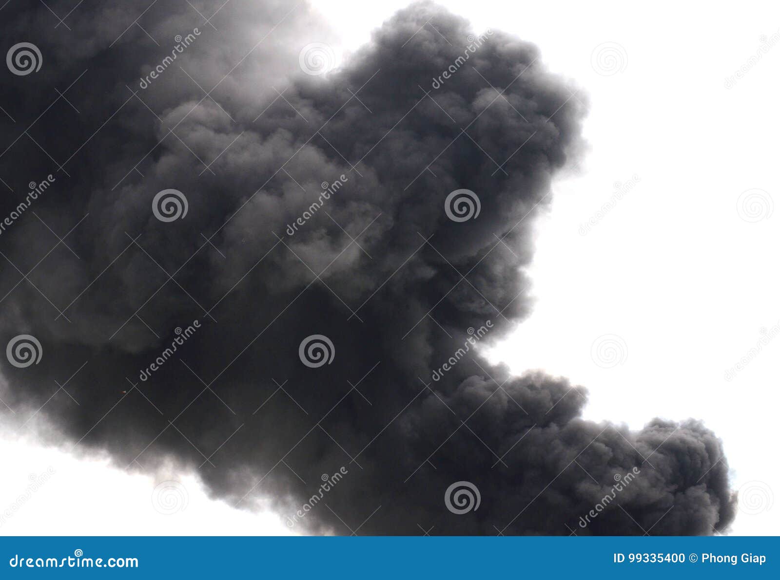 Billowing black smoke stock photo. Image of diseaes, injury - 99335400