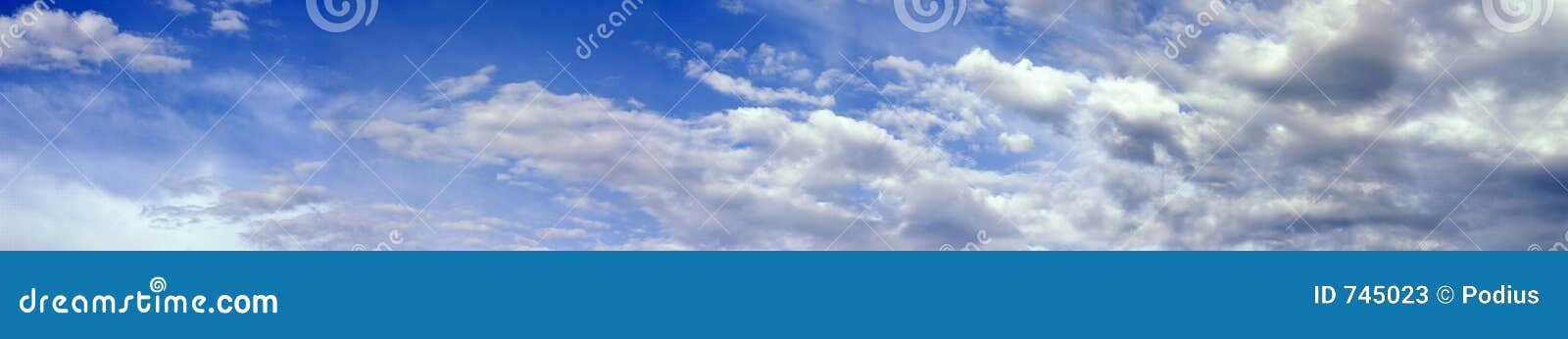 Billowing clouds stock image. Image of panoramic, nature - 745023