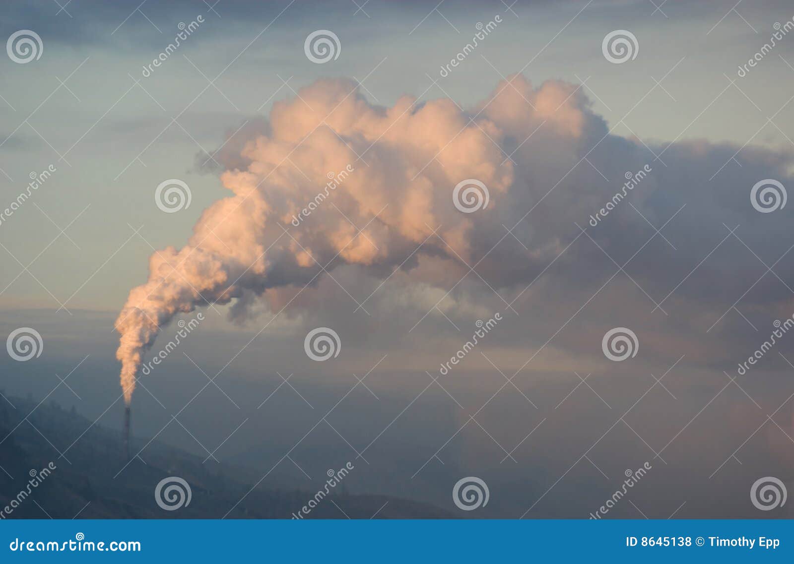 Billowing Pollution stock photo. Image of dioxide, billowing - 8645138