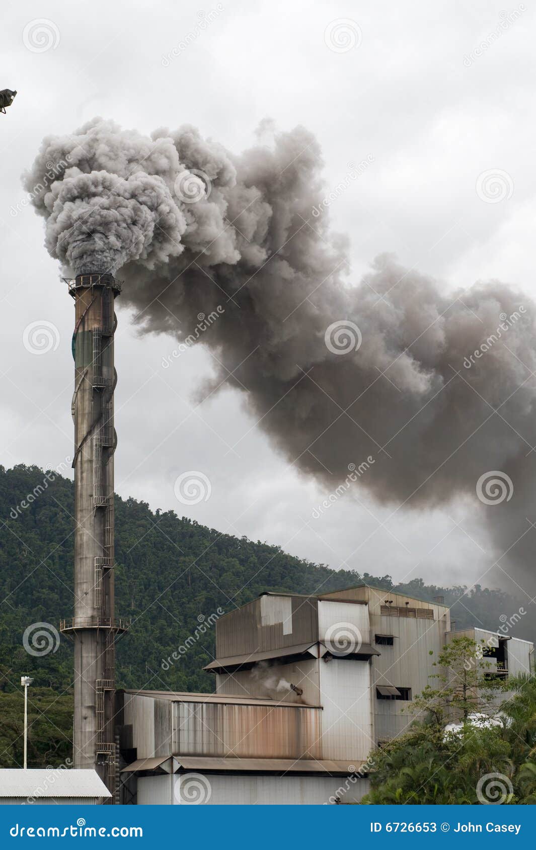 Billowing smoke stack stock image. Image of burn, gray - 6726653