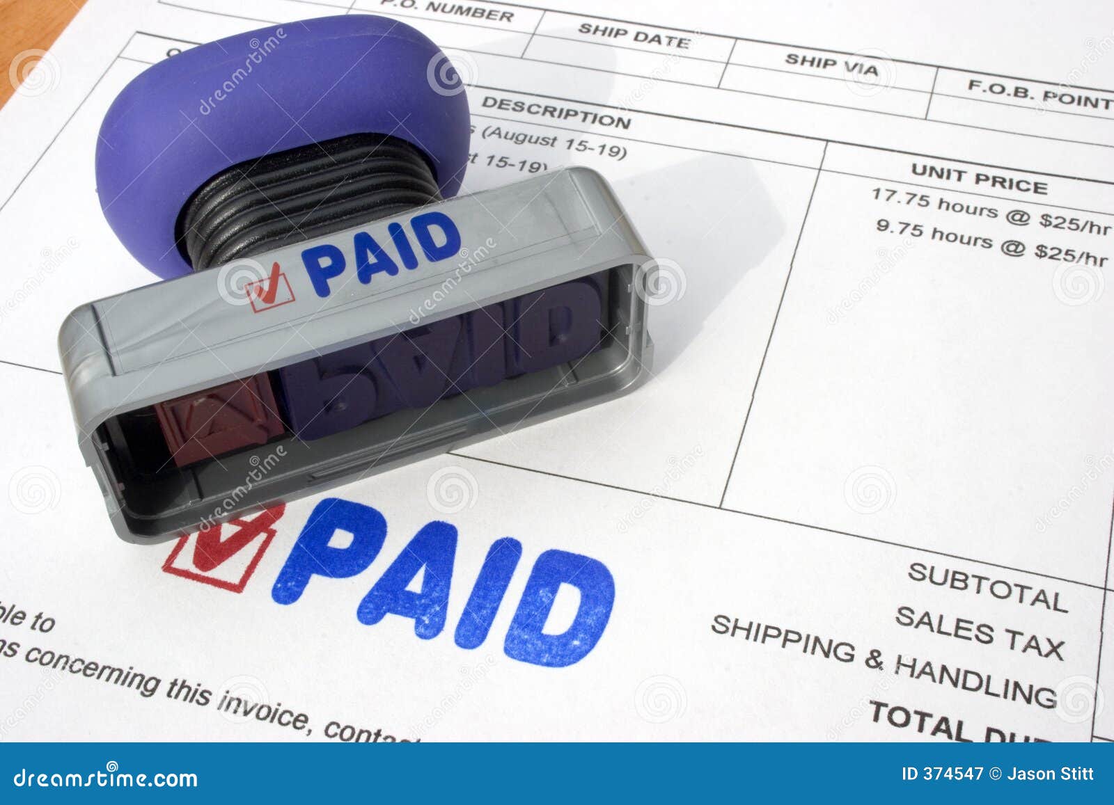 Bills stock image. Image of business, stamp, paid, bill - 374547