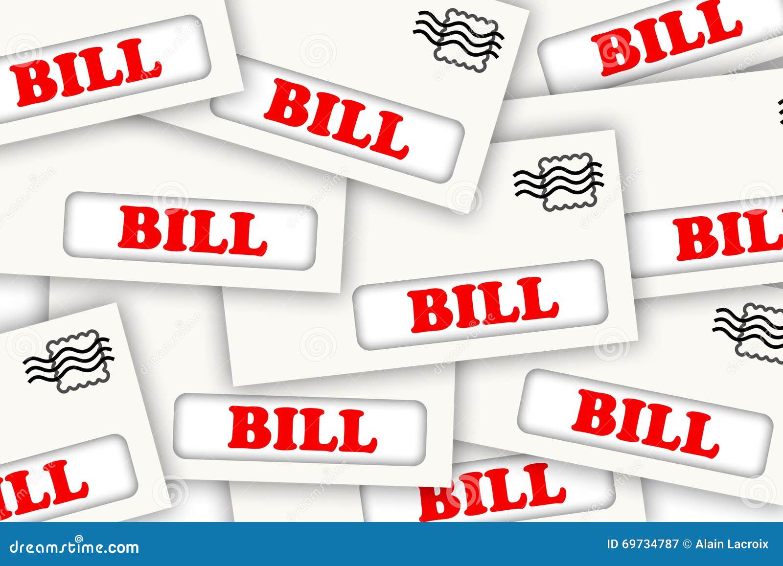 Bills stock illustration. Illustration of expensive, costs - 69734787