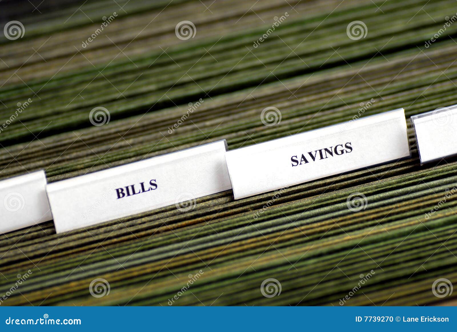 Bills Organized in Filings Tabs Stock Photo - Image of owed, financial ...