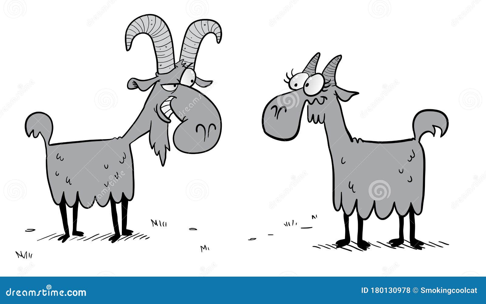 Billy Goat Isolated On White - Goat, Sheep, Lamb Logo Emblem Or Button ...