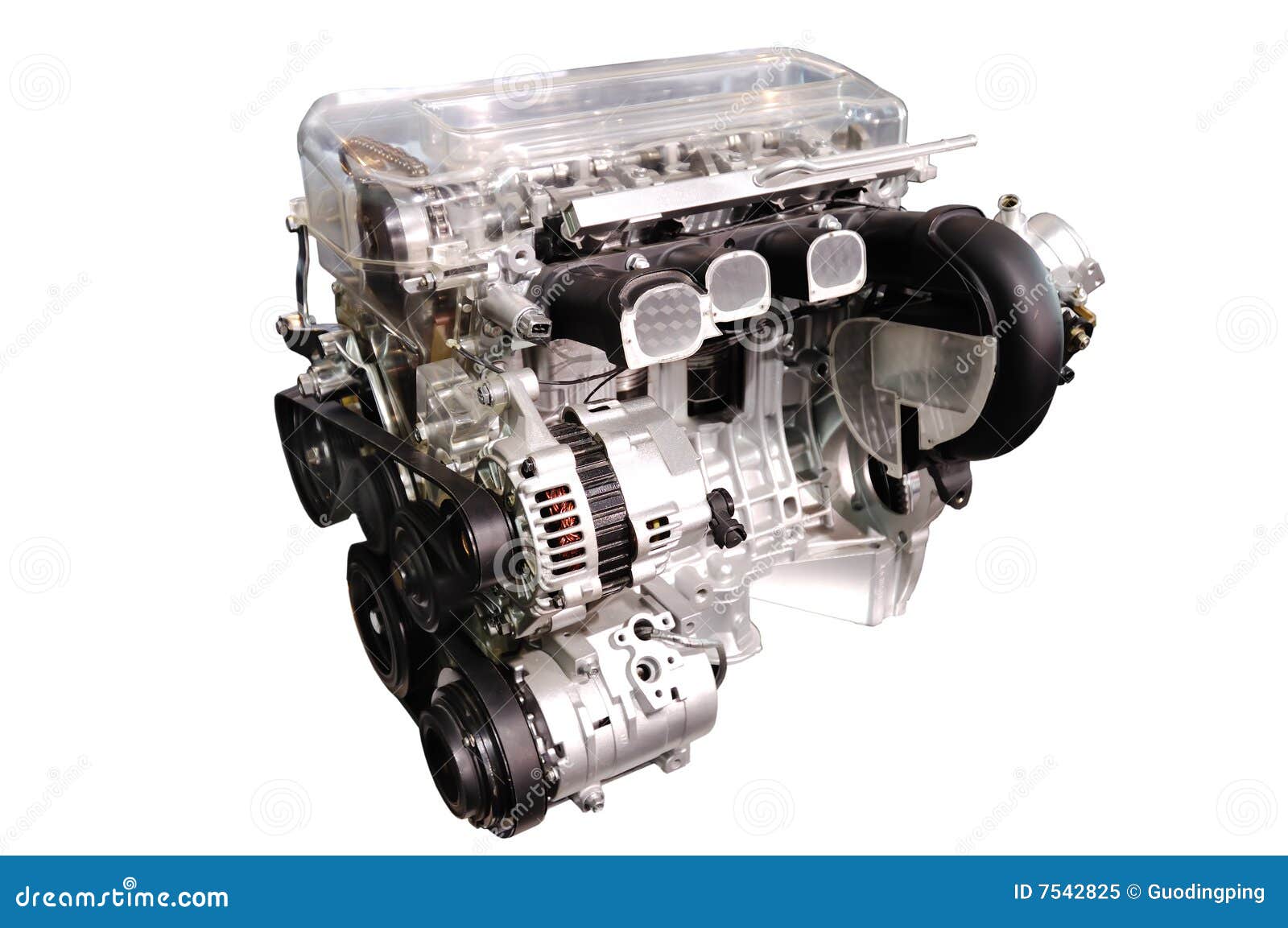 Bilmotor fotografering för bildbyråer. Bild av tillverkning - 7542825