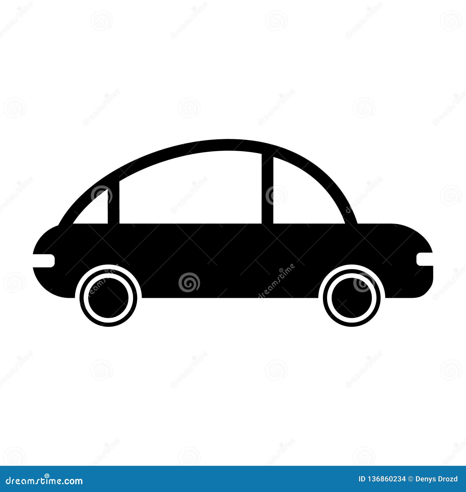 Bilsymbolsvektor Bil Logo Vector Illustration Stock Illustrationer ...