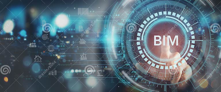 BIM (Building Information Modeling) Concept. 3D Digital Model-based ...