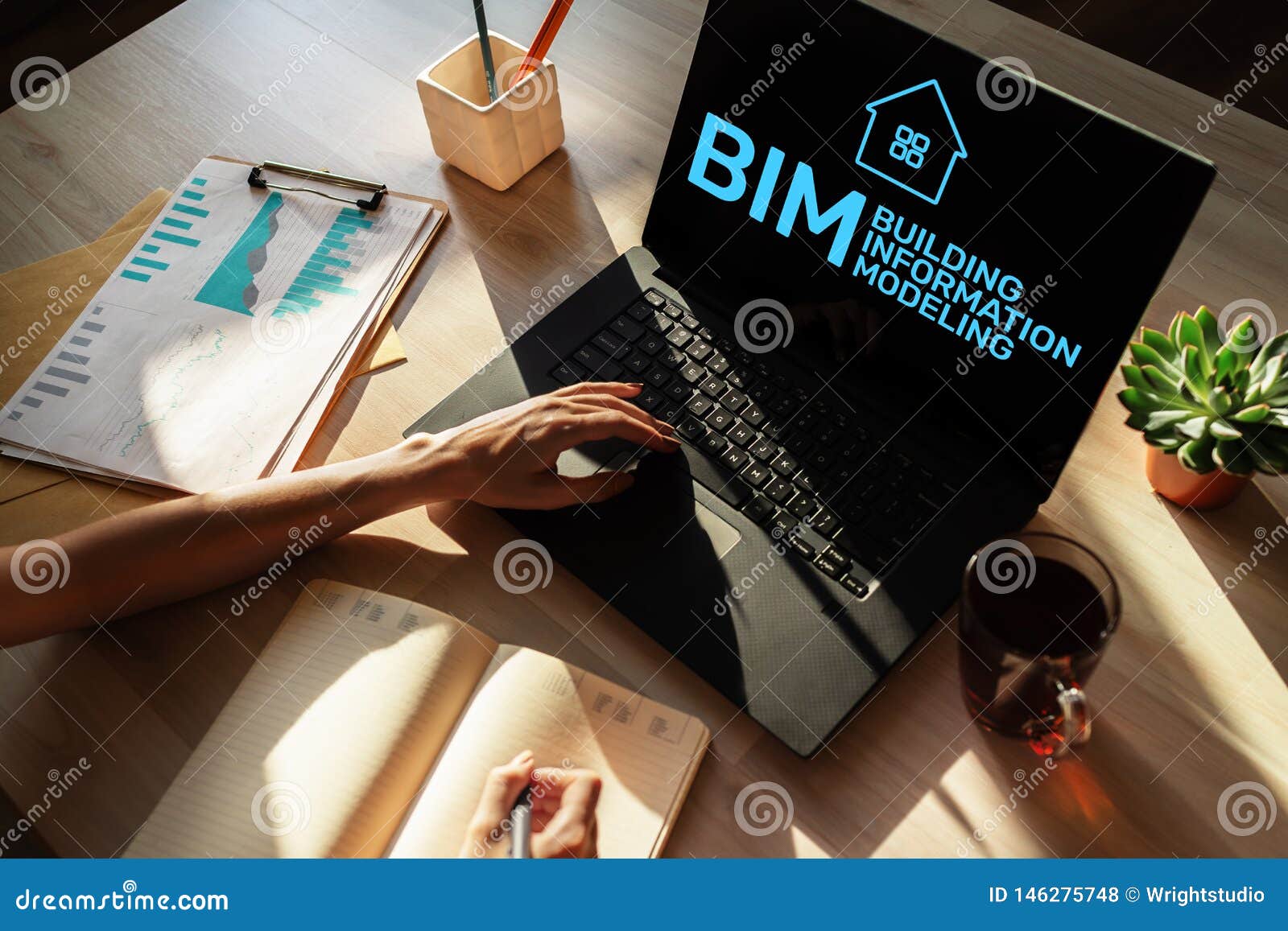 BIM - Building Information Modeling Concept on Screen. Stock Photo ... BIM - Building Information Modeling Concept on Screen. Stock Photo ...