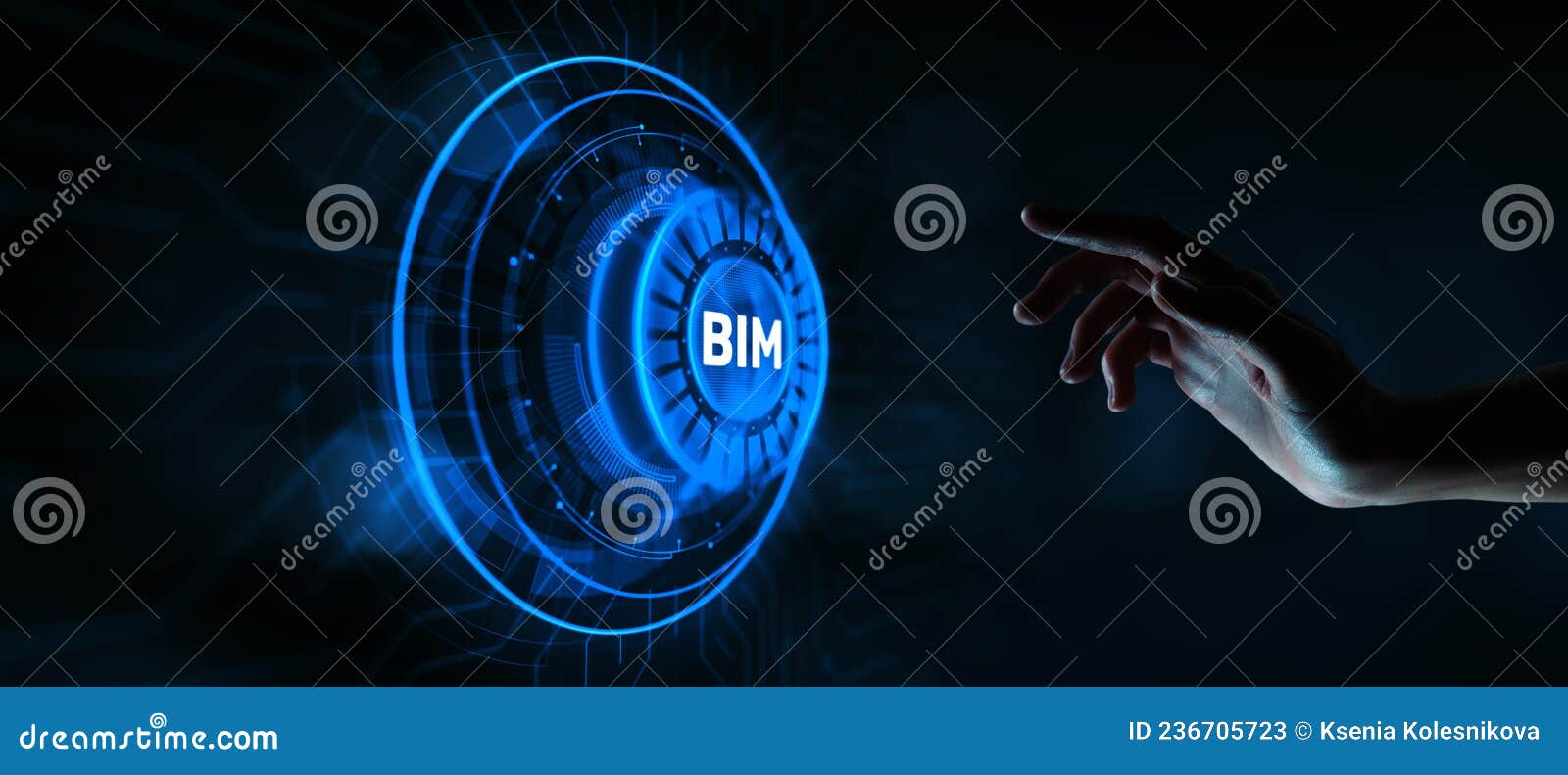 BIM Building Information Modeling System Technology Concept Stock Image ...