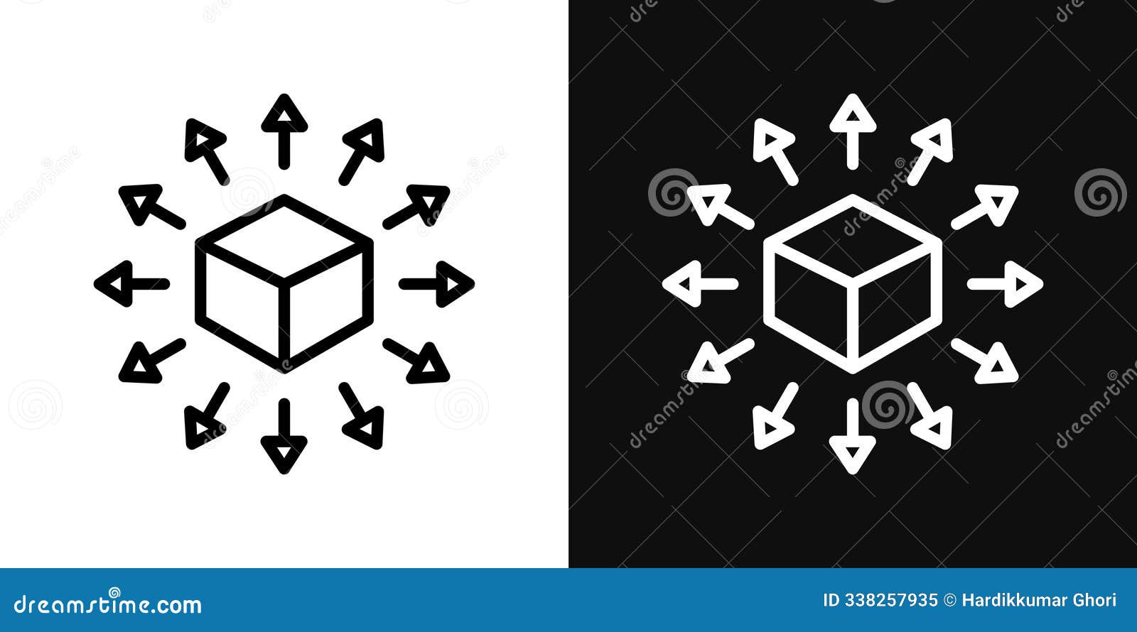 Bim Icon Set. 3d Model Vector Symbol. Building Dimension Square Cube ...