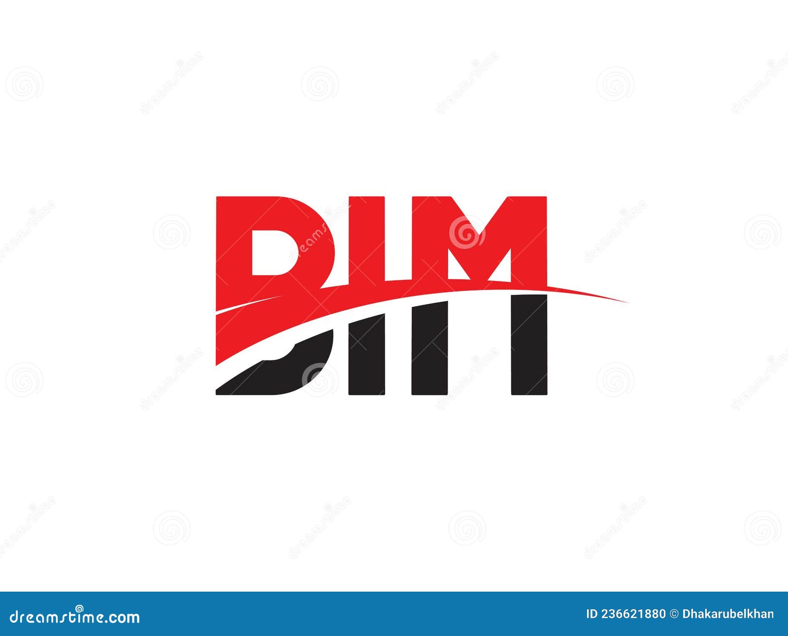 BIM Letter Initial Logo Design Vector Illustration Stock Vector ...