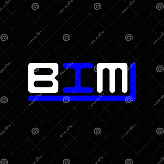 BIM Letter Logo Creative Design with Vector Graphic, BIM Stock ...