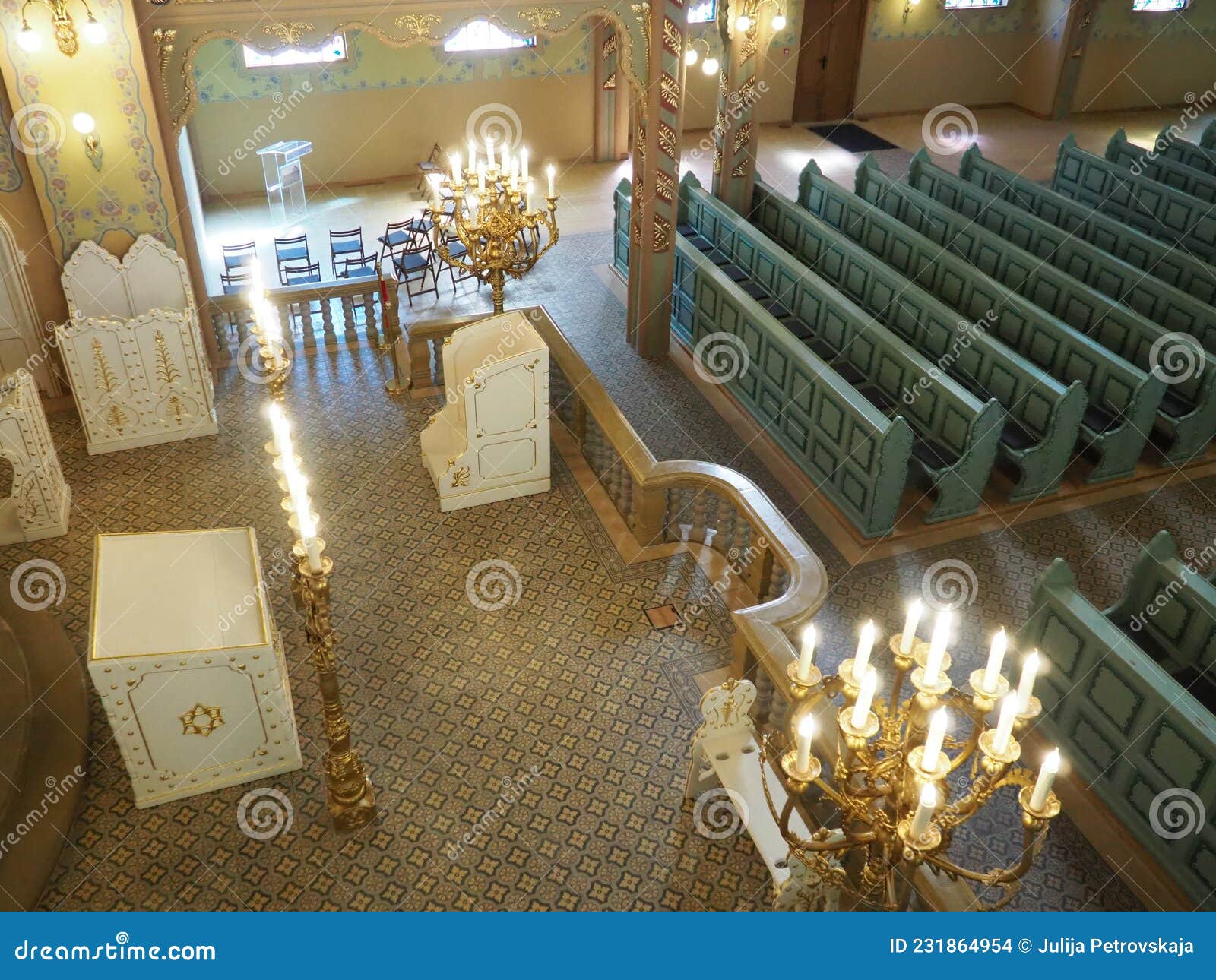 Bima, an Elevation Usually in the Center of the Synagogue, Where There ...