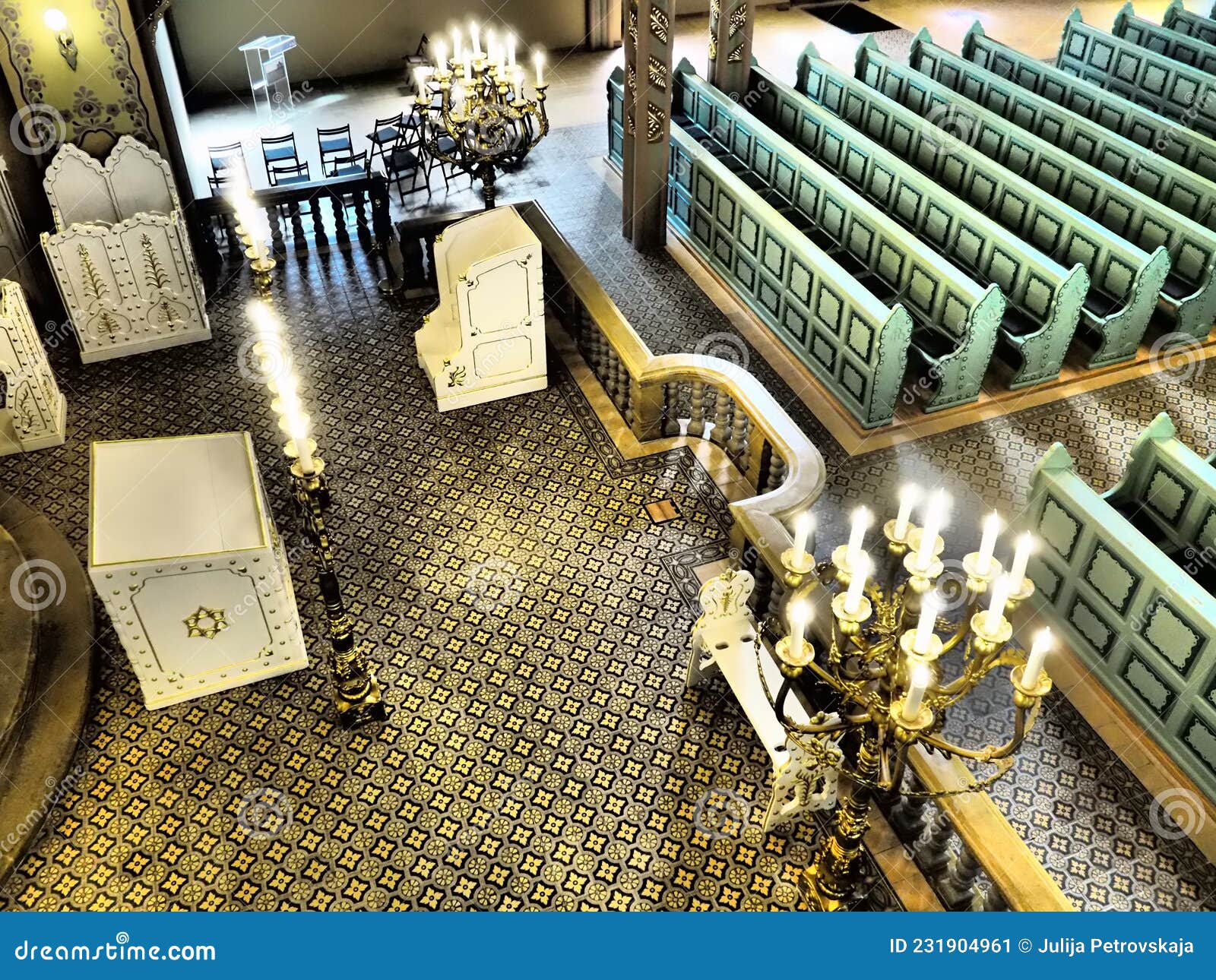 Bima, an Elevation Usually in the Center of the Synagogue, Where There ...