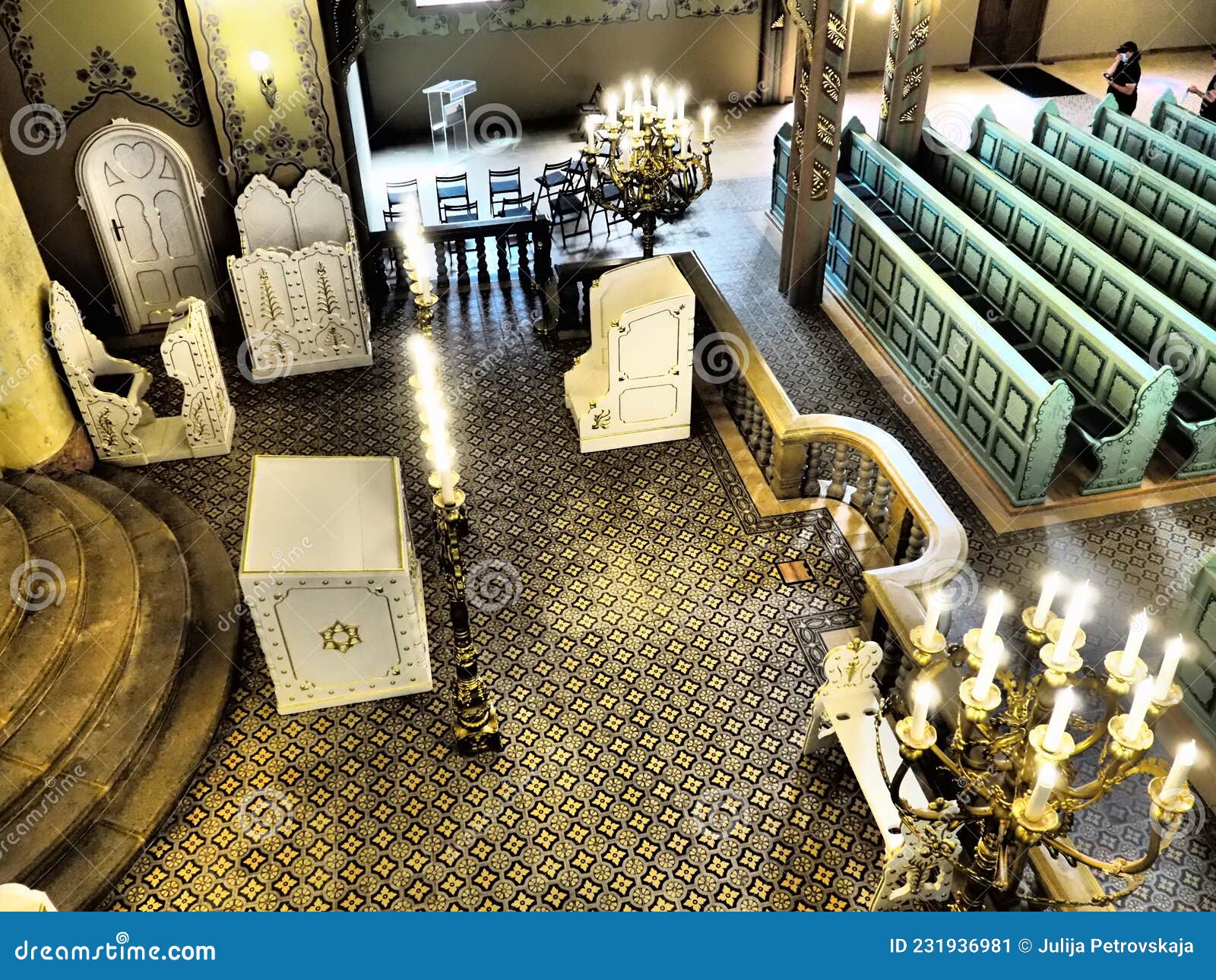 Bima, an Elevation Usually in the Center of the Synagogue, Where There ...