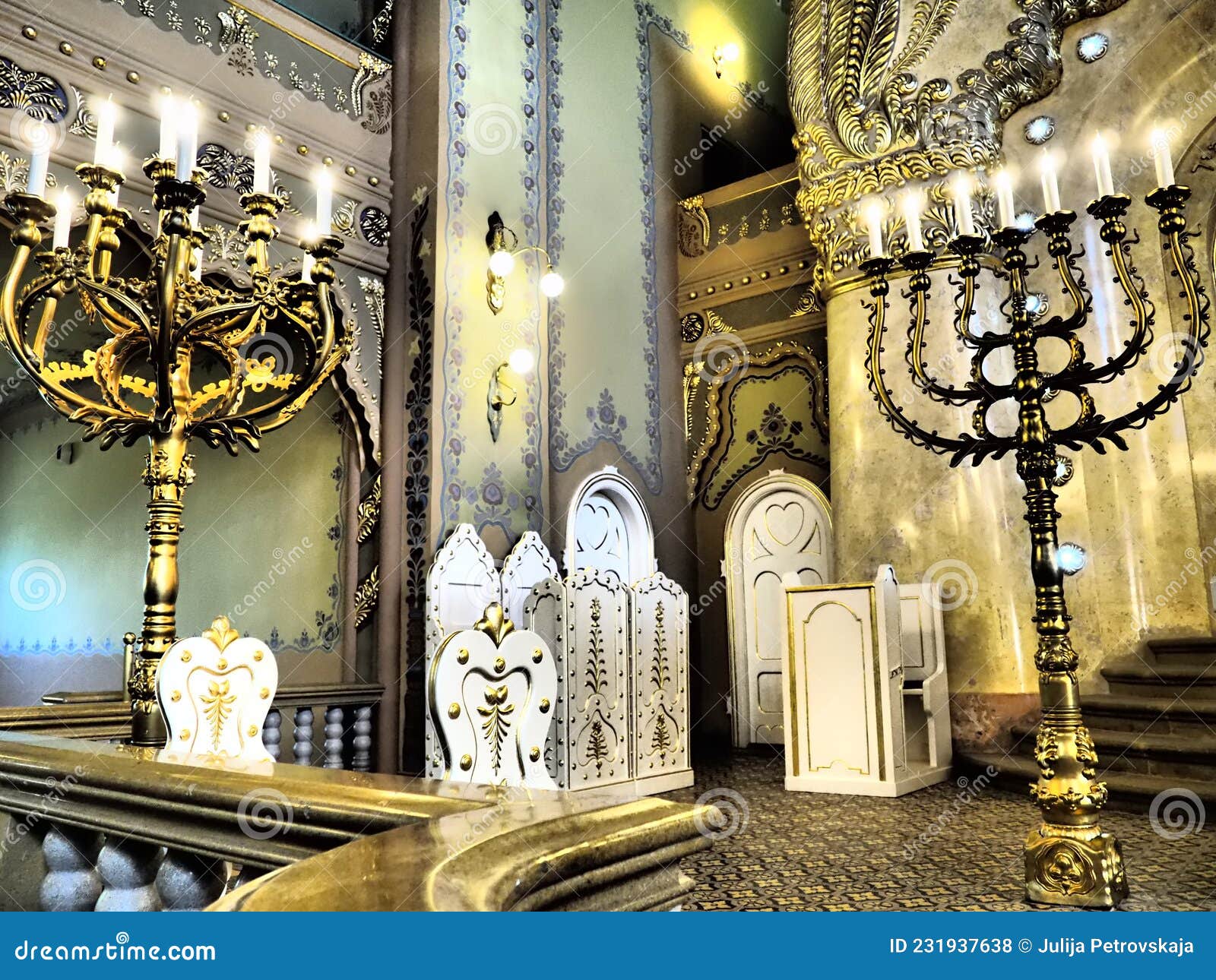 Bima, an Elevation Usually in the Center of the Synagogue, Where There ...