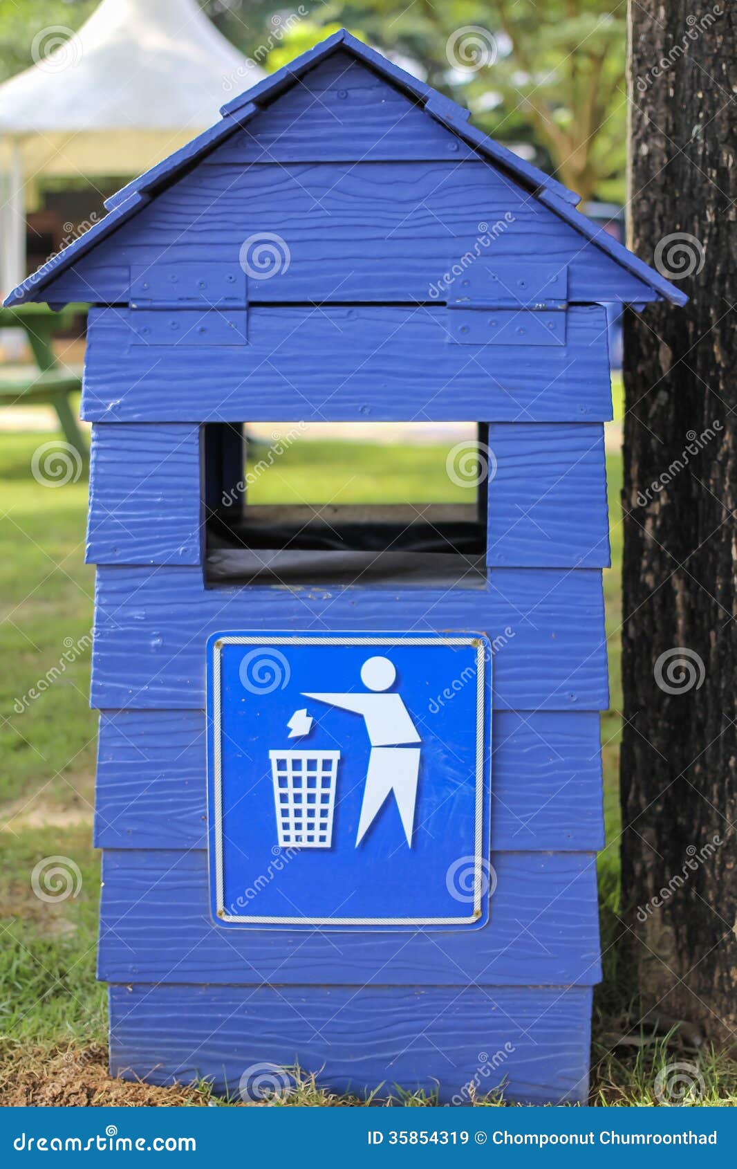 The bin stock image. Image of tree, litter, dustbin, garbage - 35854319