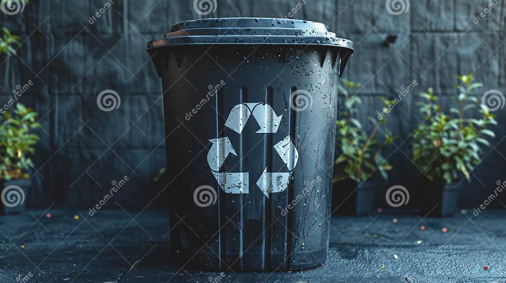 Bin Container for Disposal Garbage Waste and Save Environment. Stock ...