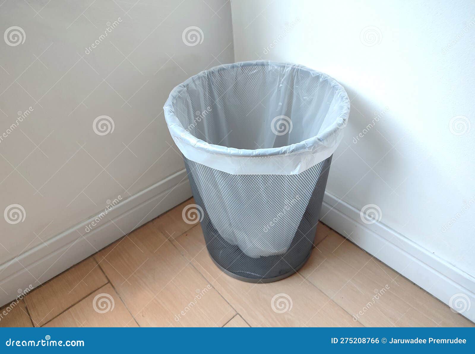A Bin at the Corner of the Room Stock Photo - Image of trash, corner ...