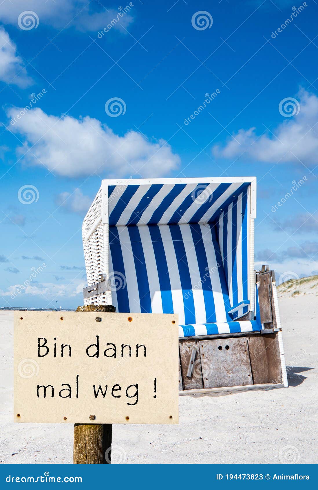 Bin dann mal weg german stock image. Image of writing - 194473823
