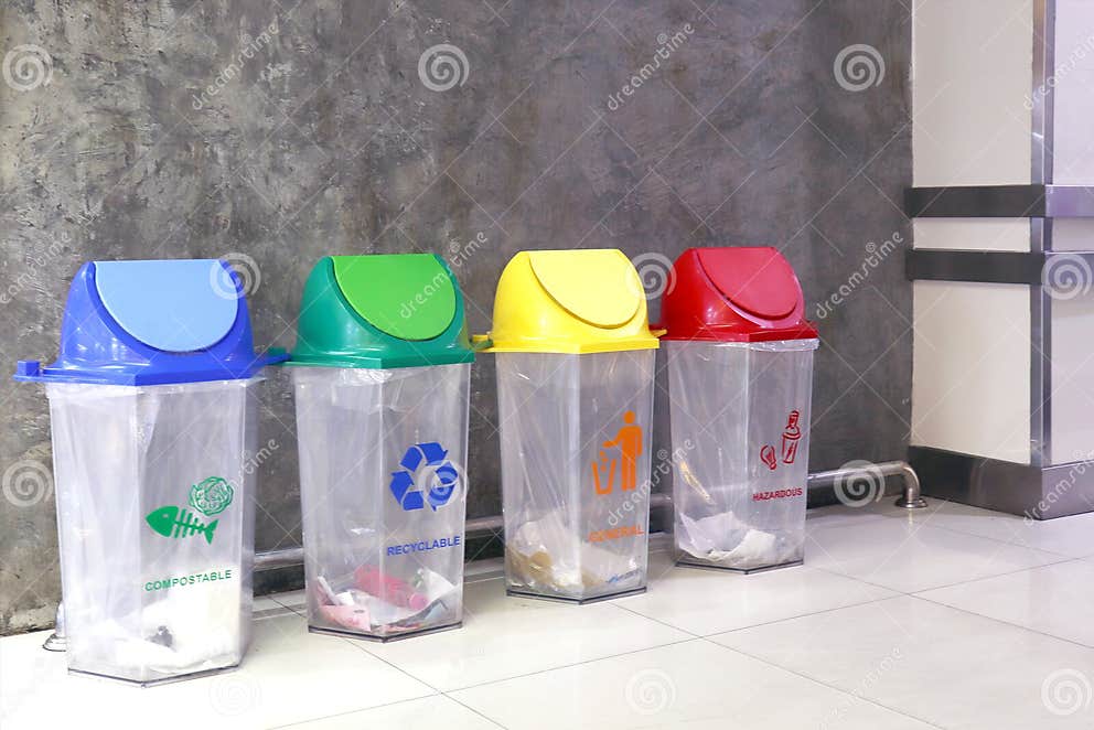 Bin Garbage Waste, Plastic Bin Recycle Trash Inside the Mall, Bin ...