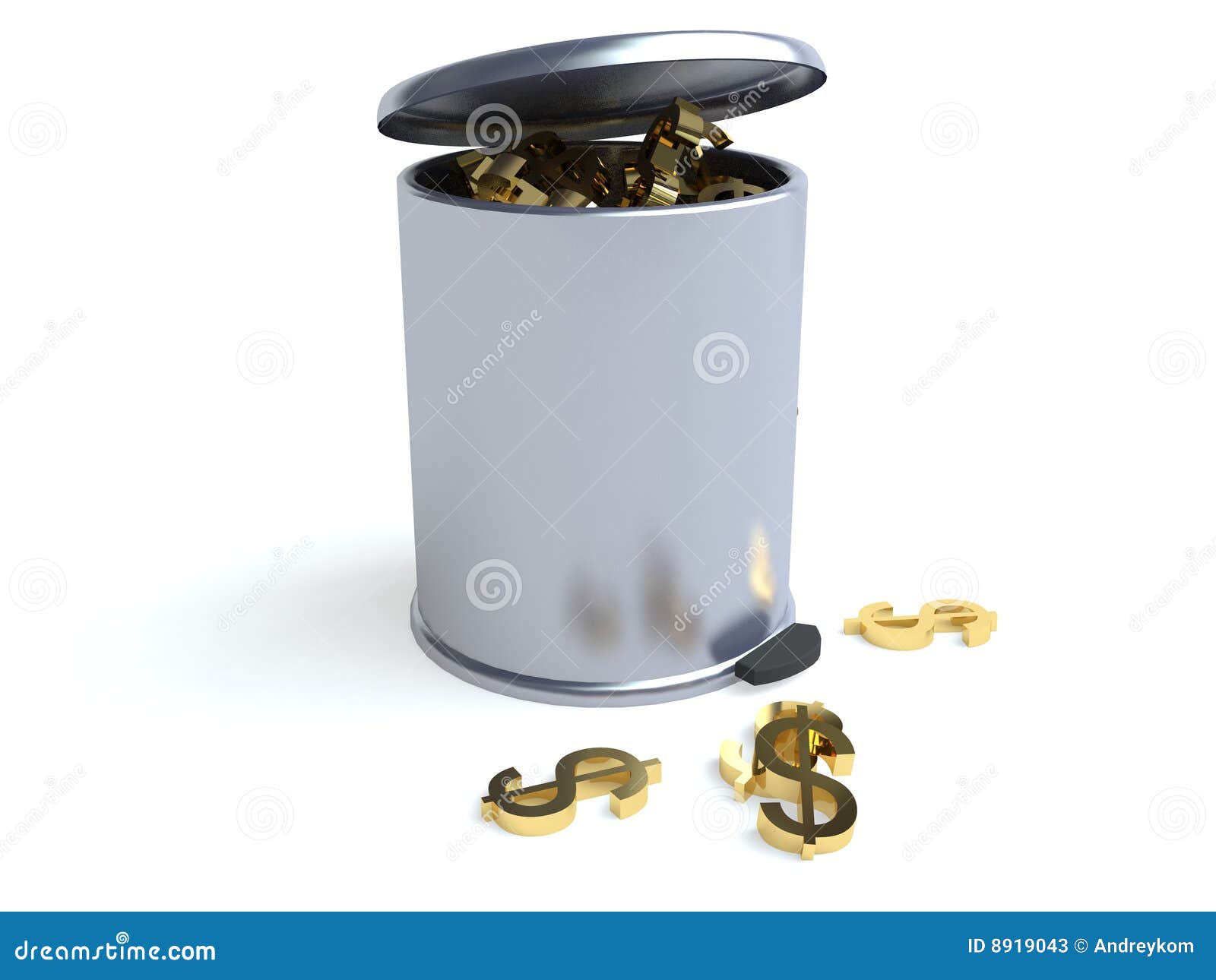 Bin for money stock image. Image of stone, waste, container - 8919043