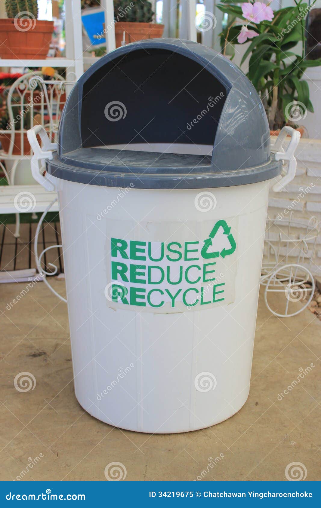 Bin stock image. Image of garbage, waste, recycle, reduce - 34219675